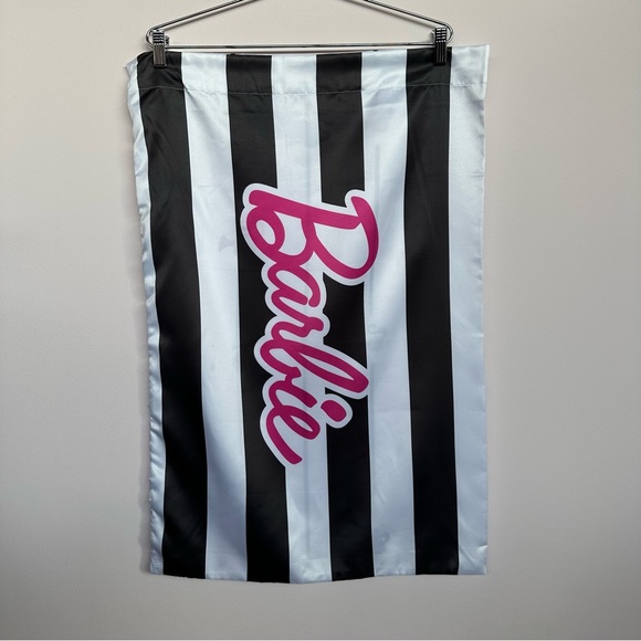 Barbie | Bedding | Barbie Black White Striped Silky Satin Standard ...